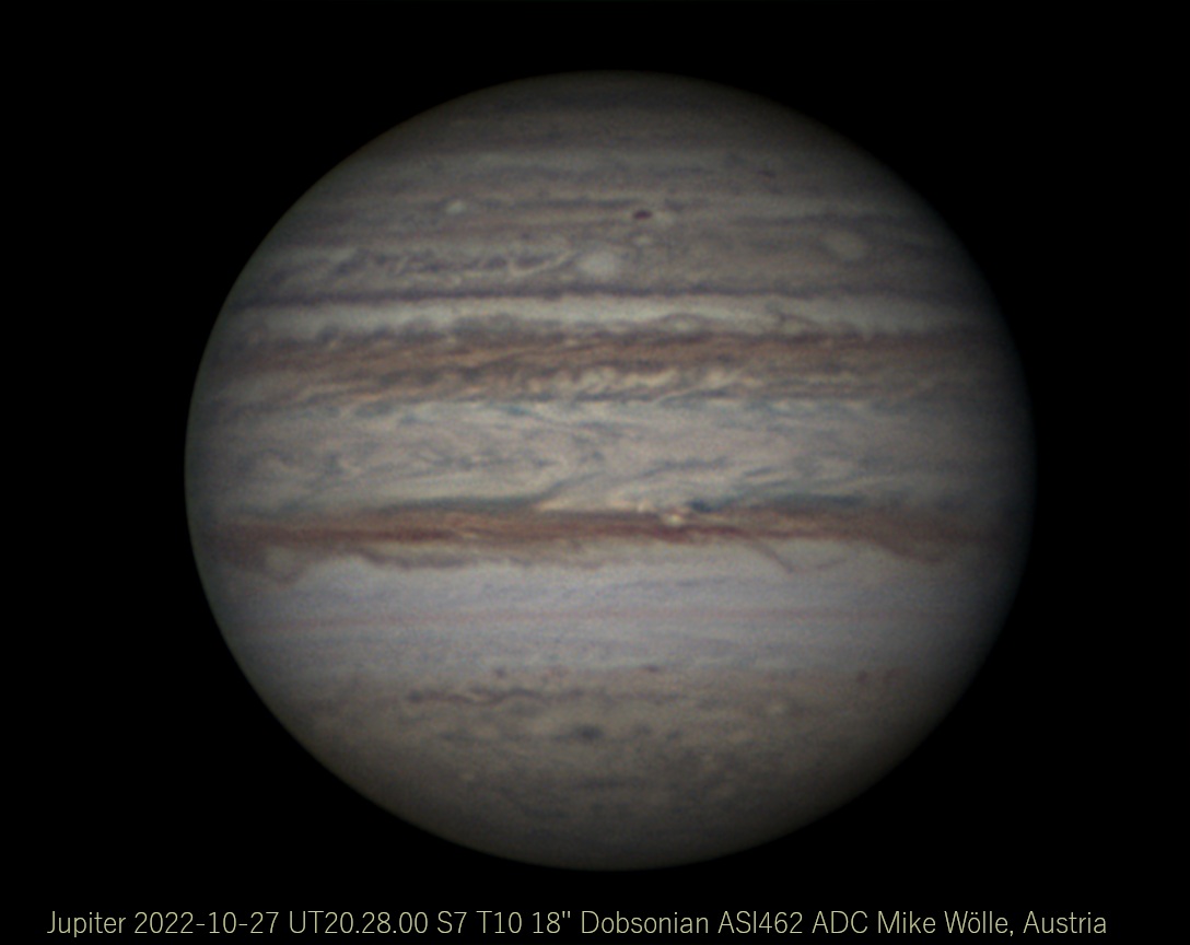 Jupiter bei gutem Seeing 27.10.2022 | Forum Astronomie.de