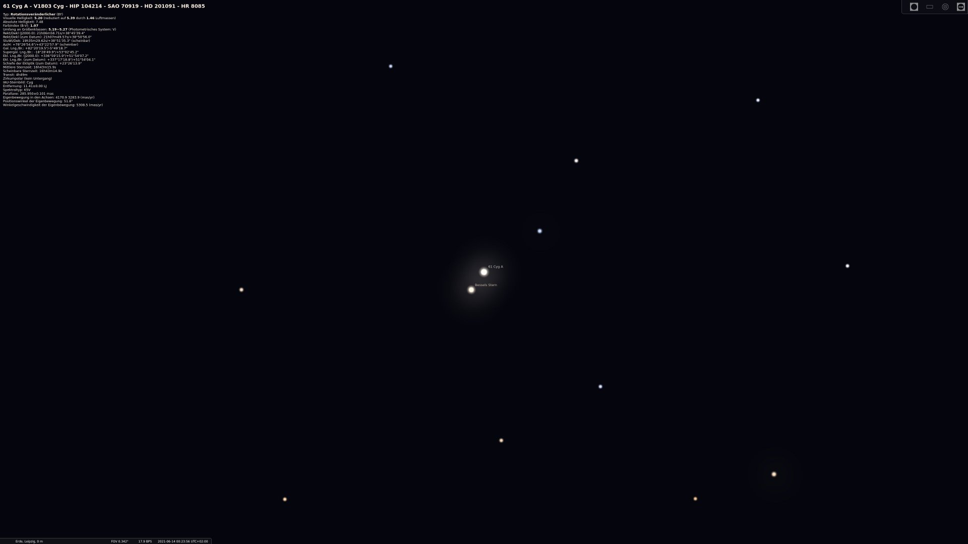 61 Cyg AB und der Positionswinkel | Forum Astronomie.de