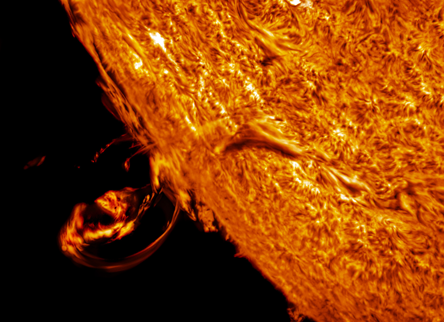 Prominence #1 - color | Astronomie.de - Der Treffpunkt für Astronomie
